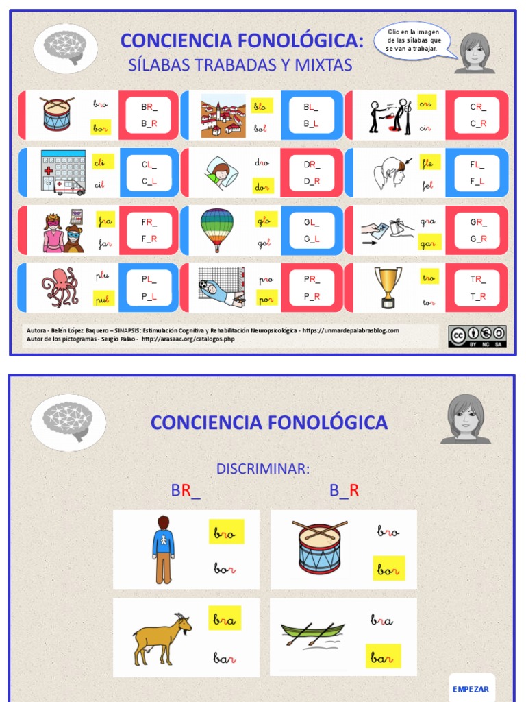 Silabas Trabadas Inversas | PDF