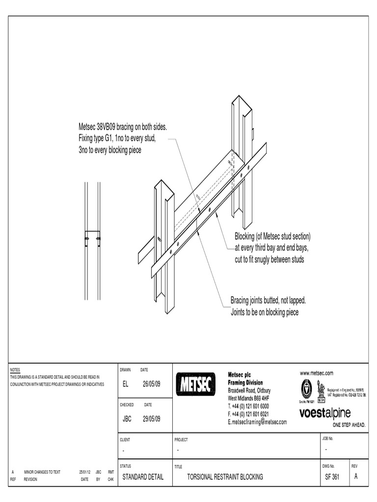 Metsec Framing Detail sf361 PDF | PDF