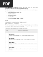 FTP Cheat Sheet | PDF | File Transfer Protocol | Filename