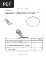 Rubrics For Group Activity | PDF