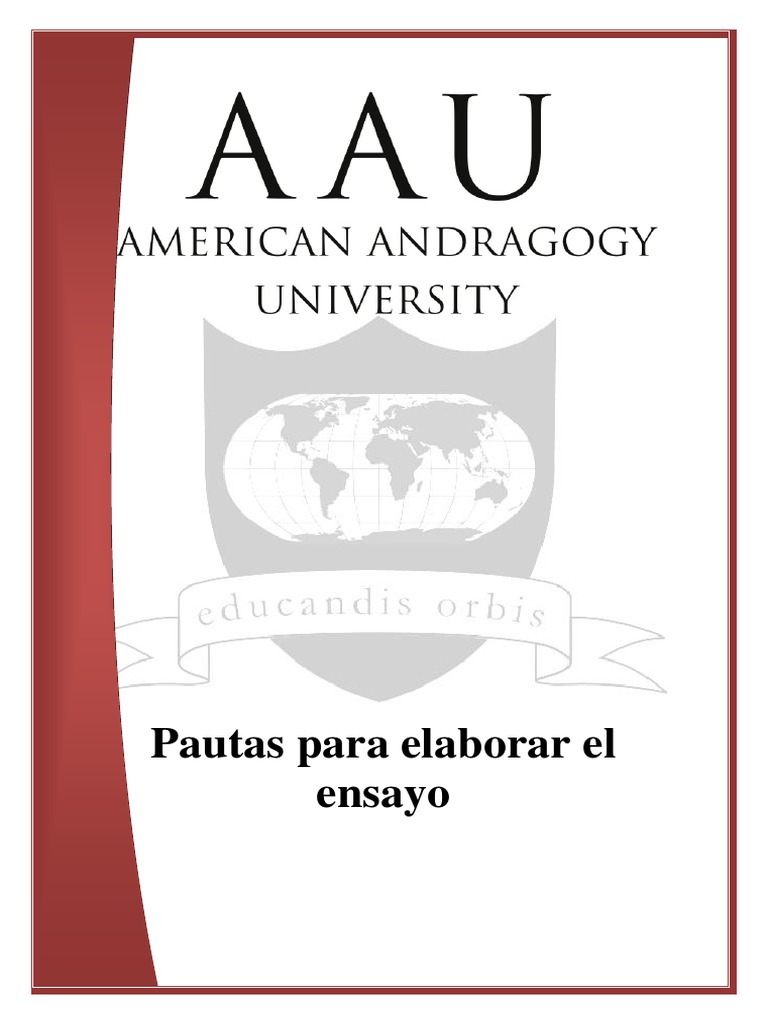 Aau Pautas para Elaborar Un Ensayo | PDF | Ensayos | Novelas