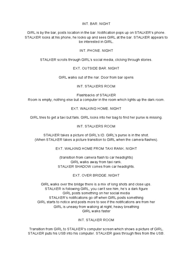 Stalker Script 2 | PDF