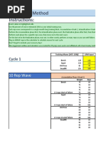 Juggernaut Method Base Template Spreadsheet | PDF | Hobbies | Athletic ...