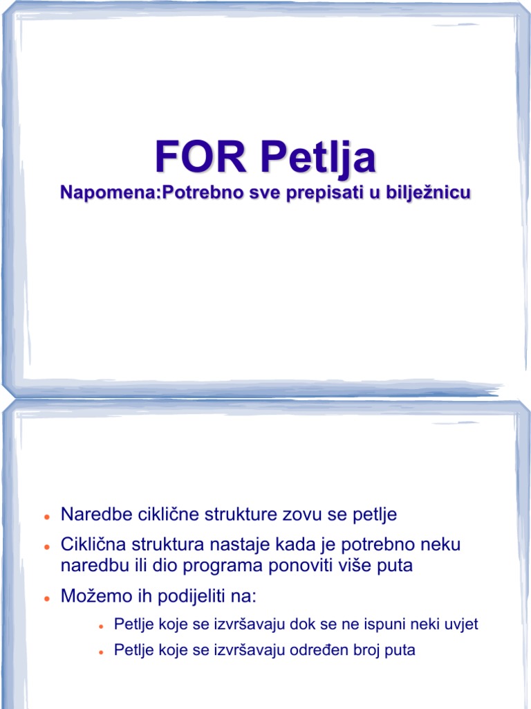 FOR Petlja | PDF