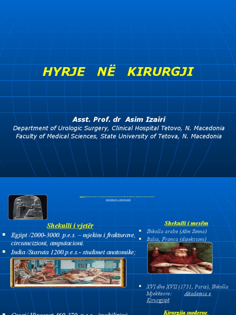 Hyrje Ne Kirurgji I | PDF