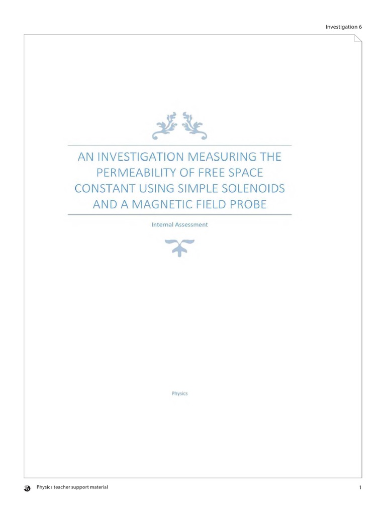 Physics Teacher Guide: Investigation 6 | PDF | Science & Mathematics