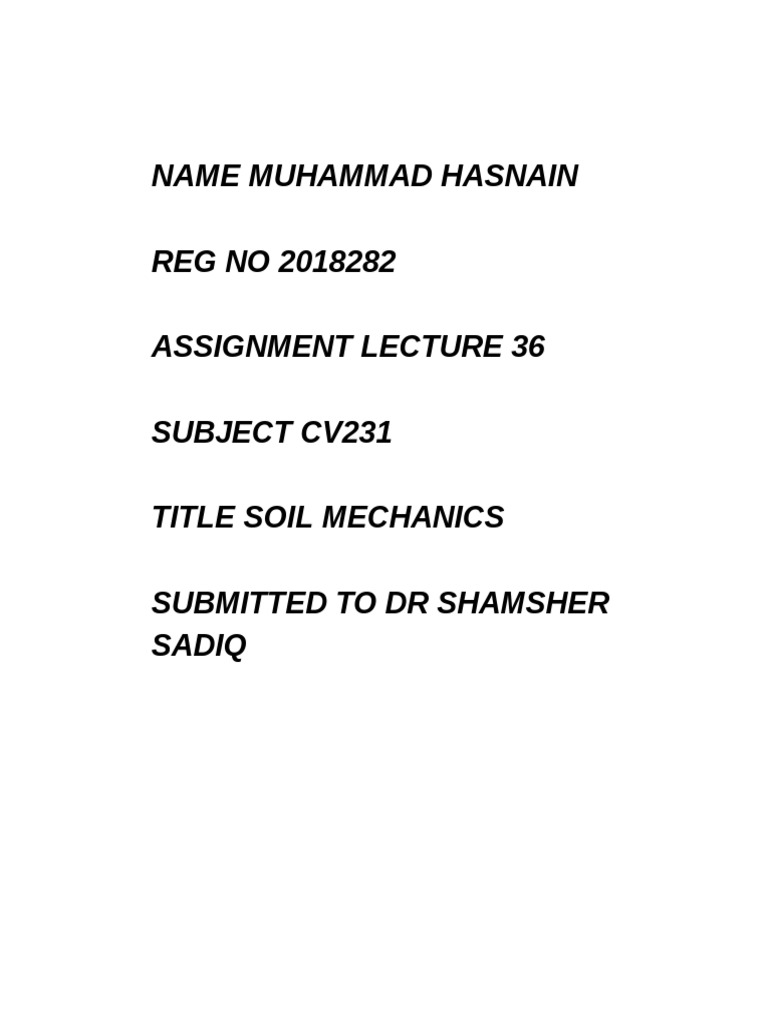 Assignement Lec 36 | PDF