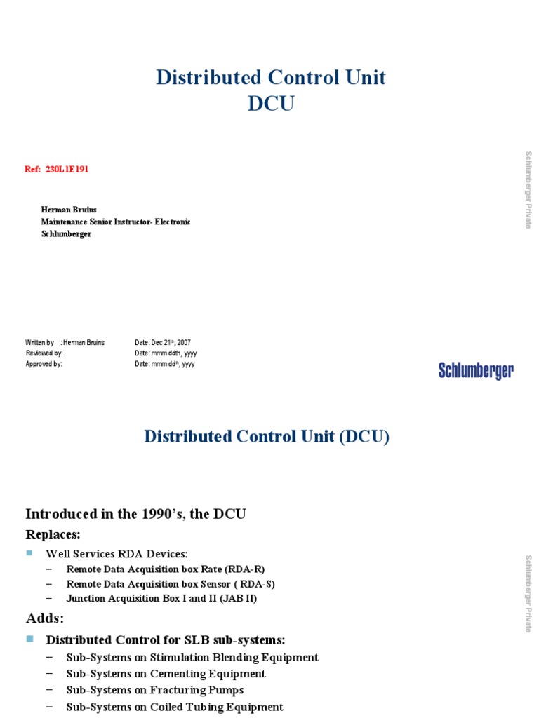 Overview of Distributed Control Units | PDF | Analog To Digital ...