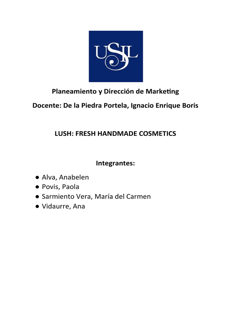 Case Lush Cosmetics | PDF | Social Media | Popular Culture & Media Studies