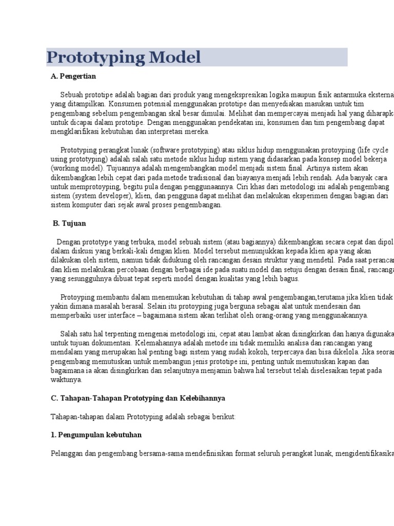 Metode Dalam Desain Prototype | PDF