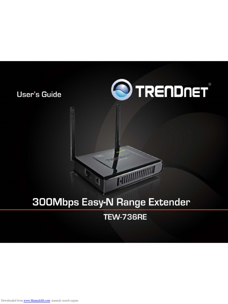 Trendnet User'S Guide: Downloaded From Manuals Search Engine | PDF ...