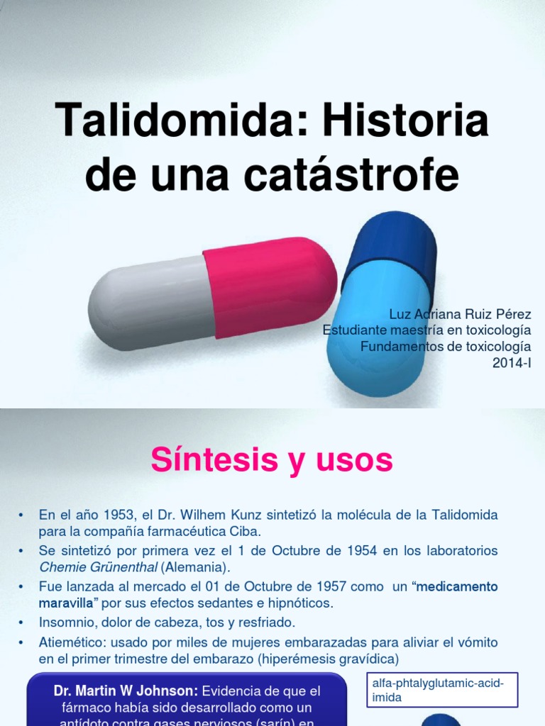 Talidomida | PDF | Chiralidad (Química) | Cáncer