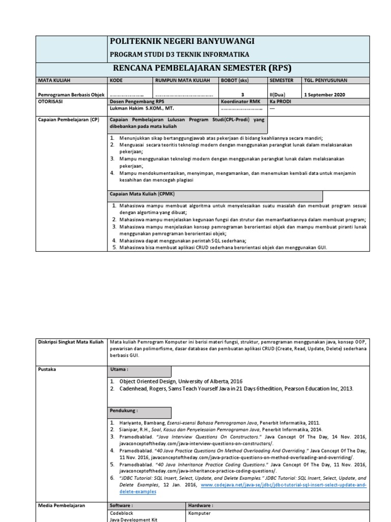 RPS Pbo | PDF | Komputer