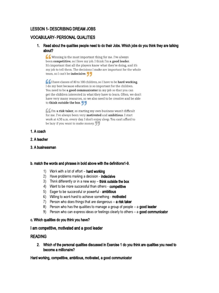 Unit 4 - Jobs - Mario | PDF