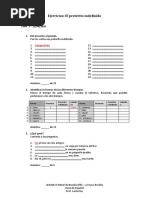 Hoja de Trabajo Imperfecto de Indicativo | PDF