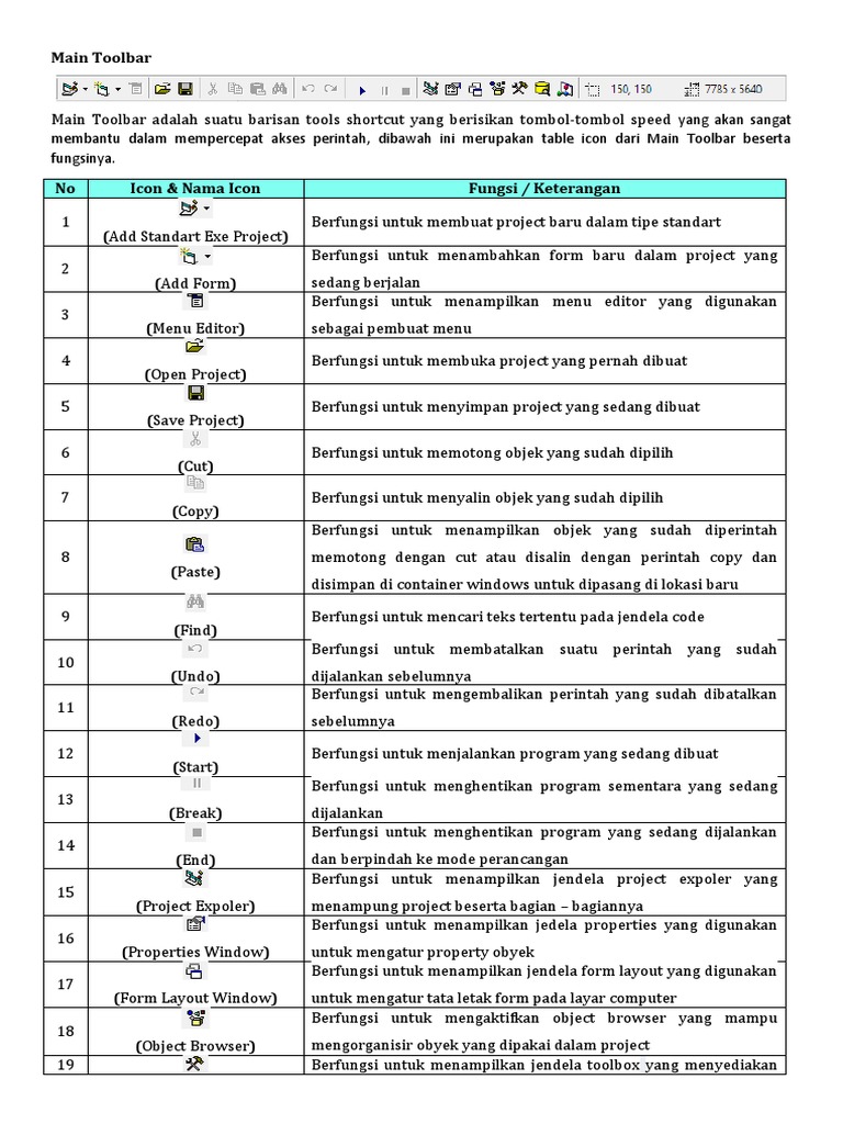 Main Toolbar & ToolBox | PDF