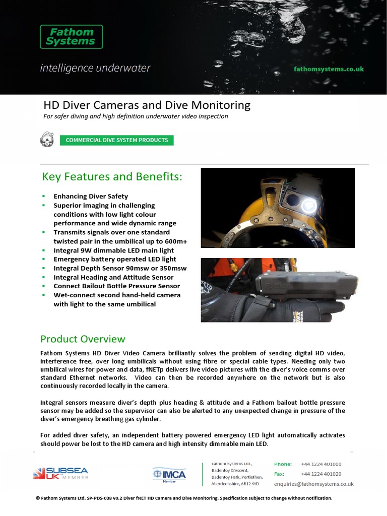 HD Diver Cameras and Dive Monitoring: Key Features and Benefits | PDF ...