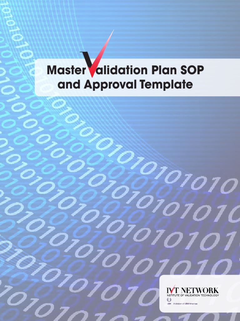 Master Validation Plan SOP and Approval Template | PDF | Verification ...