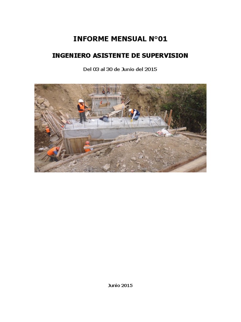 Informe de Supervision de Obra | PDF | Transporte | Business