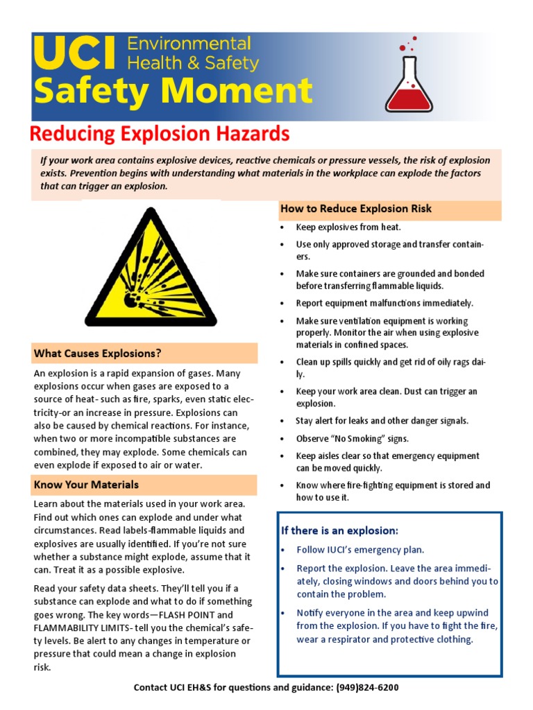 Reducing Explosion Hazards PDF | PDF | Explosion | Firefighting