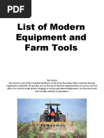 Farm Tools and Equipments | PDF | Plough | Soil