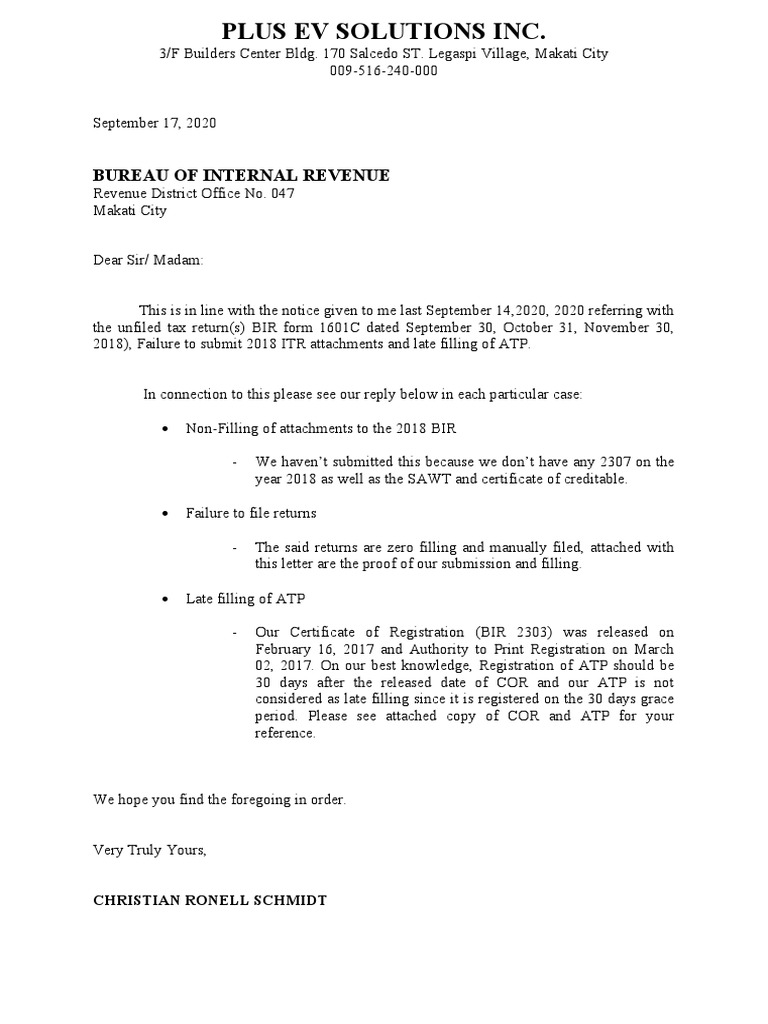 Bureau of Internal Revenue: Christian Ronell Schmidt | PDF