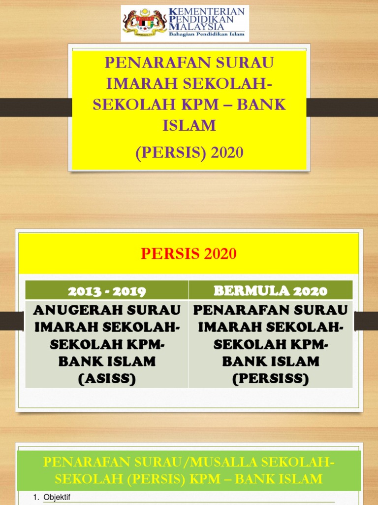 07-PERSISS 1 - Taklimat PERSIS 2020 | PDF