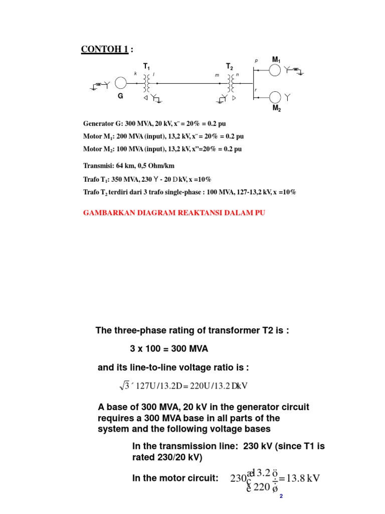 Contoh Soal Diagram Impedansi | PDF | Volt | Transformer