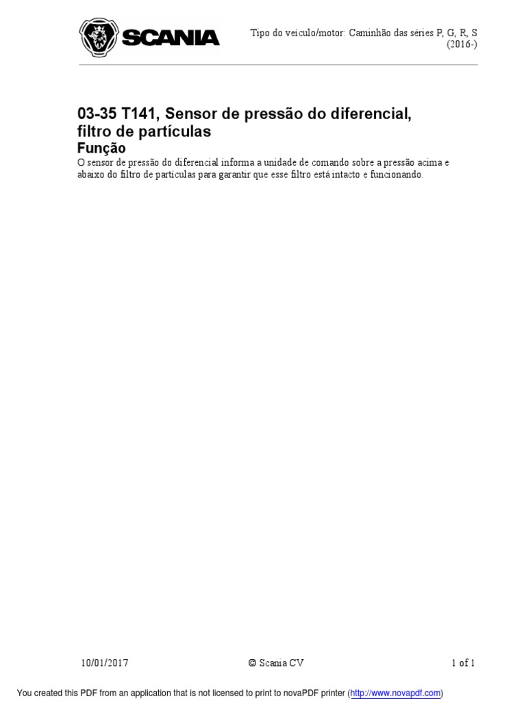 Scania Xpi SCR 40 PDF | PDF