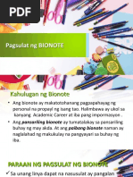 MGA HALIMBAWA NG Bionote | PDF
