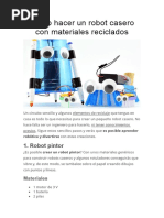 Wall E Proyect | PDF | Robot | Robótica