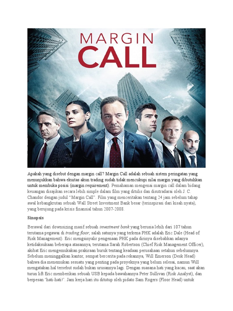 Sinopsis Film Margin Call dan Risiko Keuangan | PDF