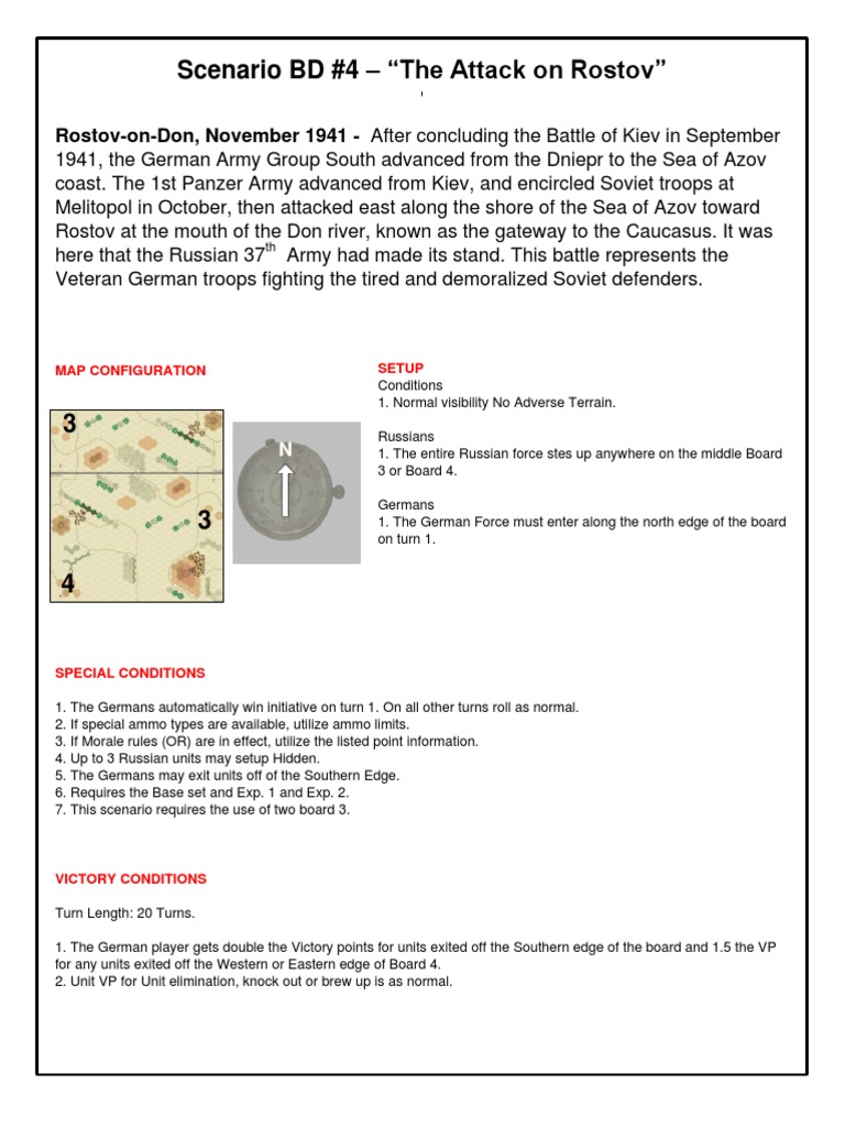 Scenario BD #4 PDF | PDF | European Theatre Of World War II | Battles ...