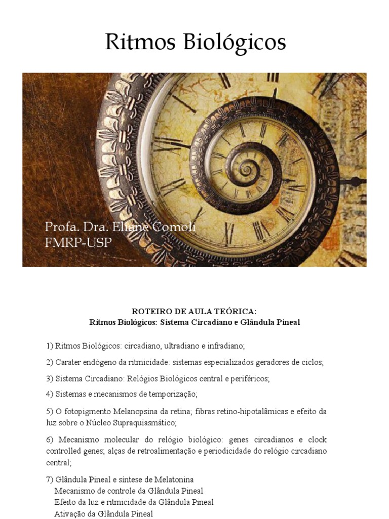 Ritmos Biológicos USP | PDF | Ritmo Circadiano | Biologia
