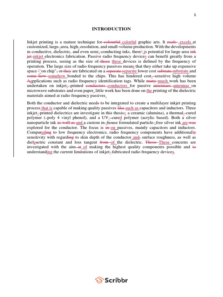 Proofreading Example PDF | PDF