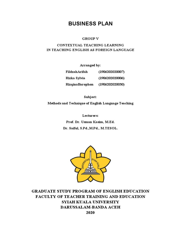 Business Plan Fix | PDF | Language Education | Curriculum