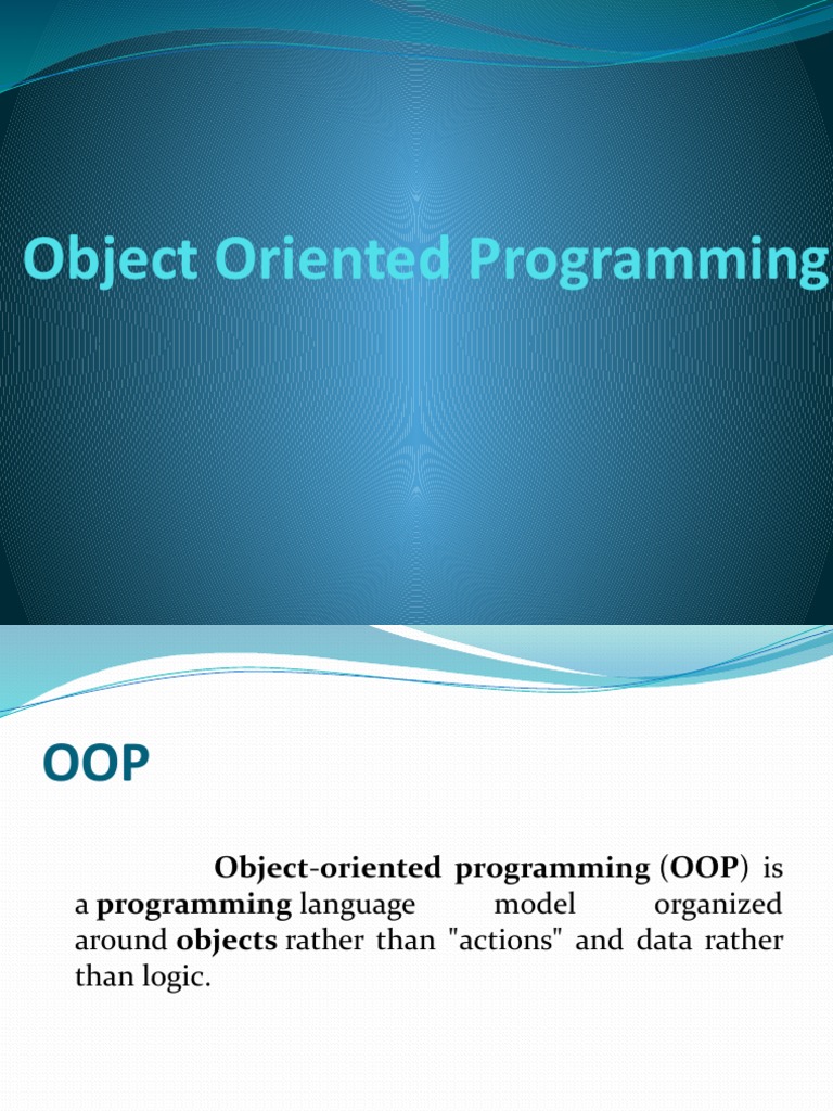 Oop Programming Guide Pdf Constructor Object Oriented Programming 8052