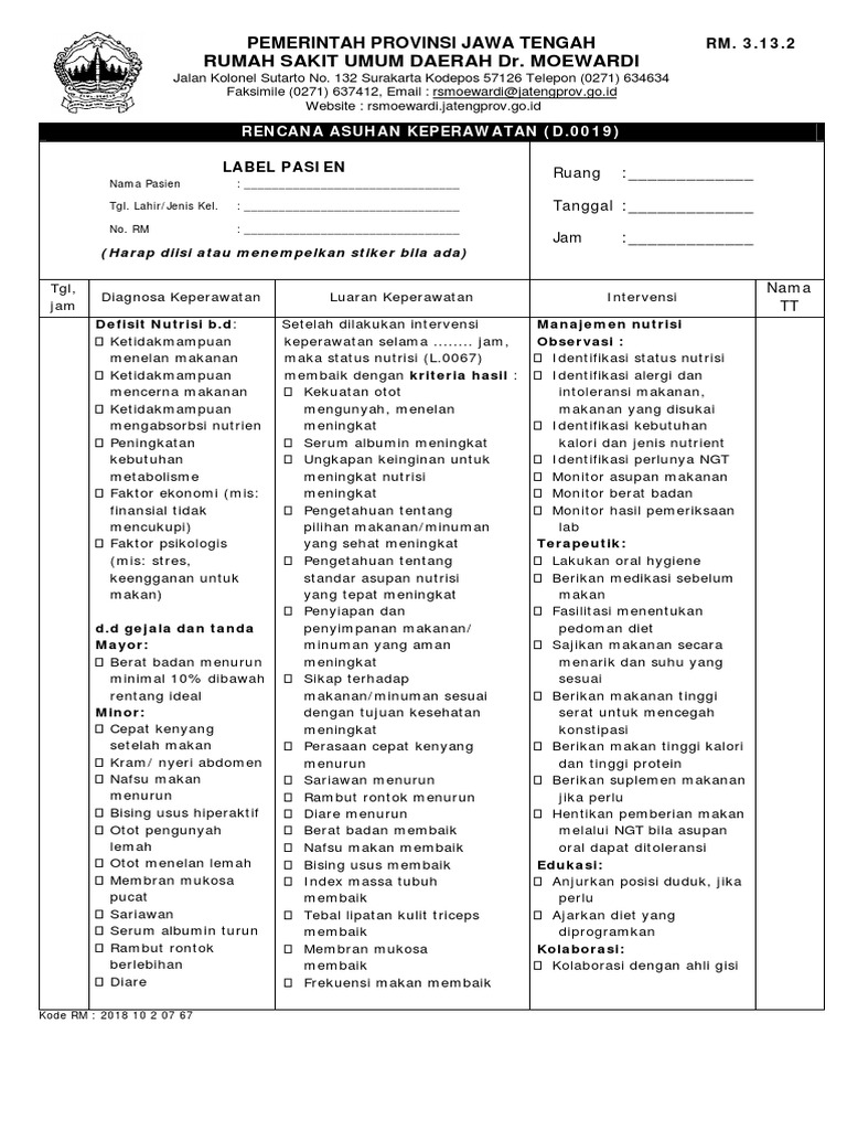 19 Defisit Nutrisi 0019 Revisi PDF | PDF