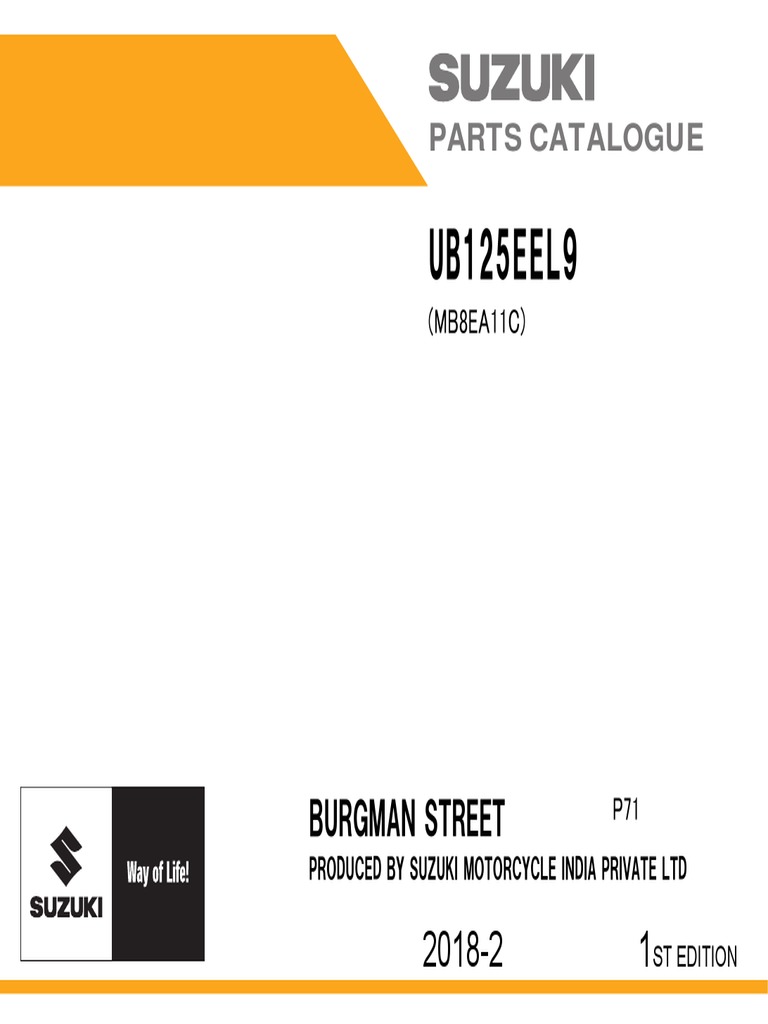 Burgman Parts-UB125 Catalogue | PDF | Screw | Machines
