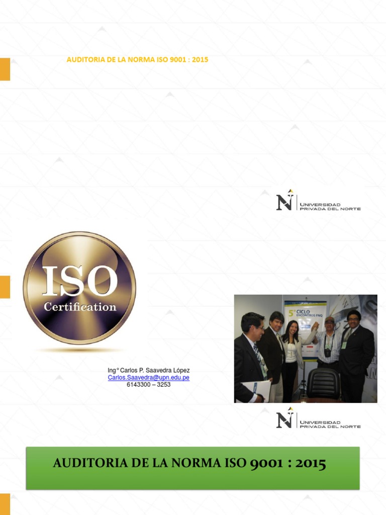 Auditoria Iso 9001-2015 | PDF | Iso 9000 | Auditoría