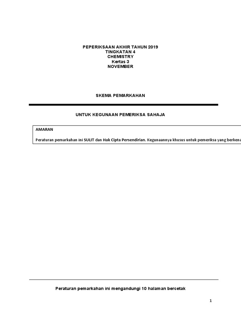 P3 Final f4 Answer Scheme | PDF | Acid | Magnesium