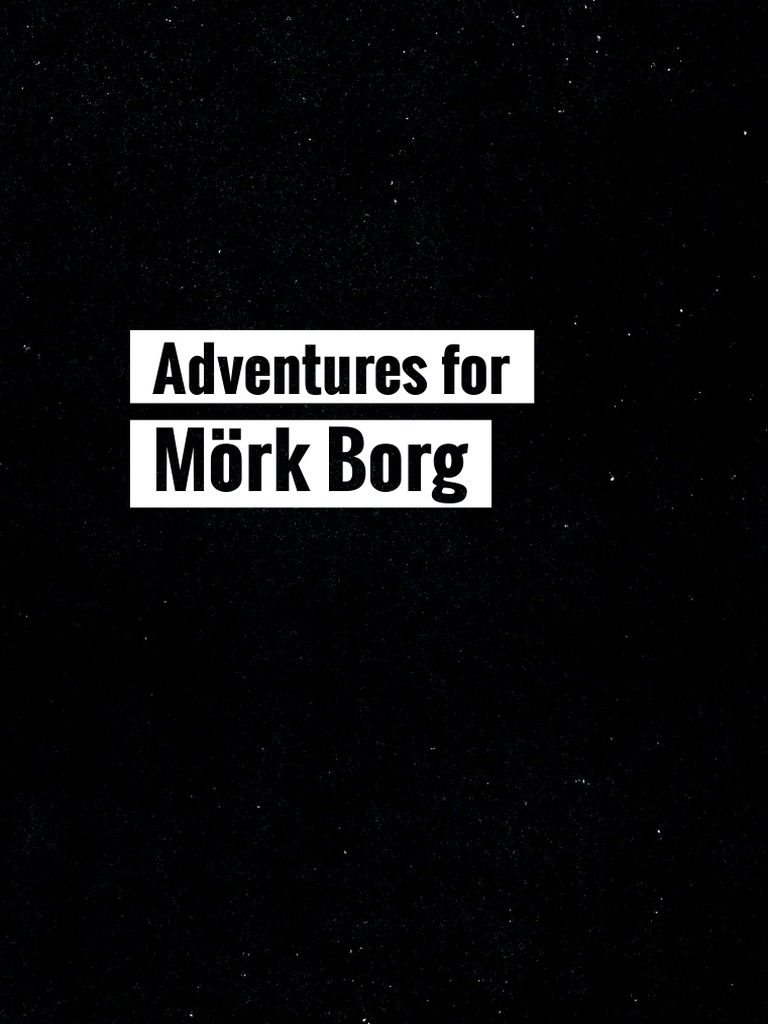 Mörk Borg - Adventures | PDF | Nature