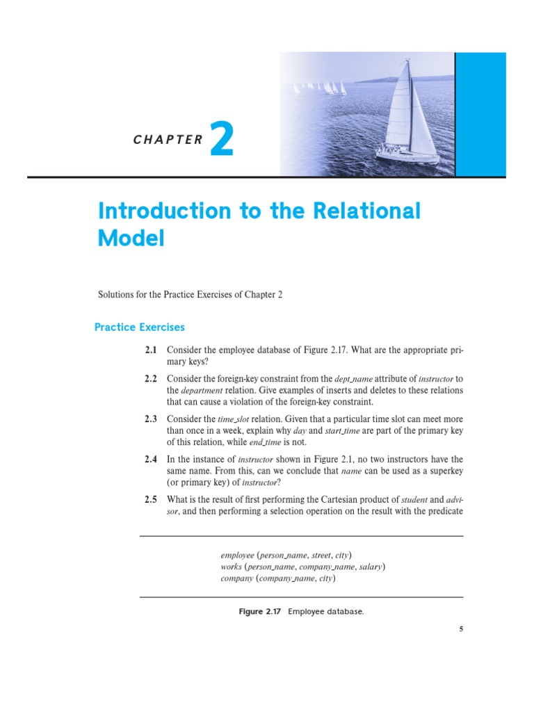 Introduction To The Relational Model: Practice Exercises | PDF ...