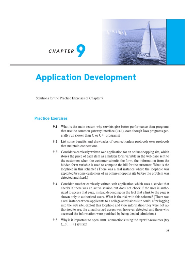 Application Development: Practice Exercises | Download Free PDF | Databases | Secure Communication