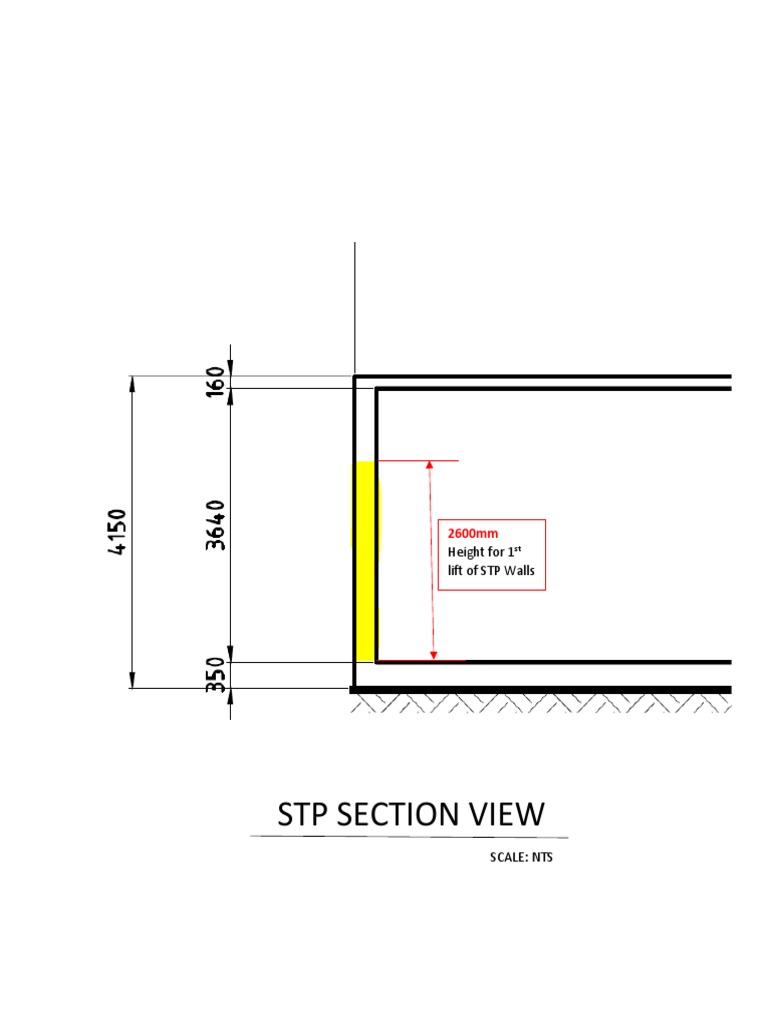 STP Section View Wall Lift Heights | PDF