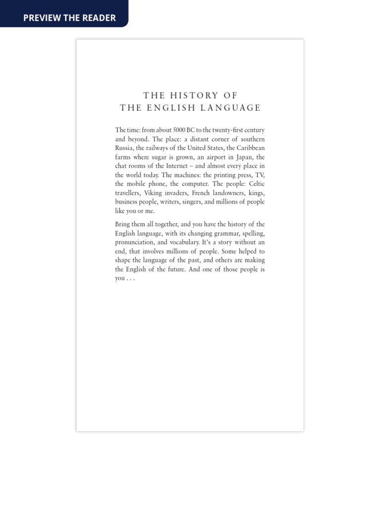 The History of The English Language | PDF | Celts | English Language
