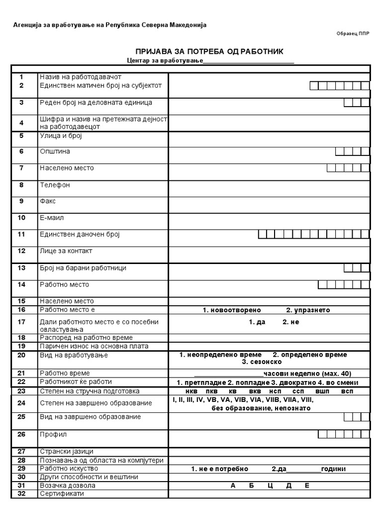 PPR Word Obrazec1 | PDF