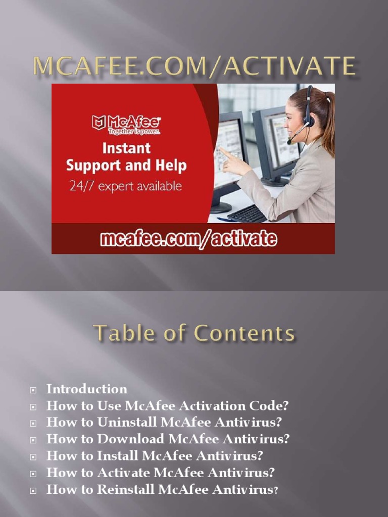 Mcafee Activate | PDF