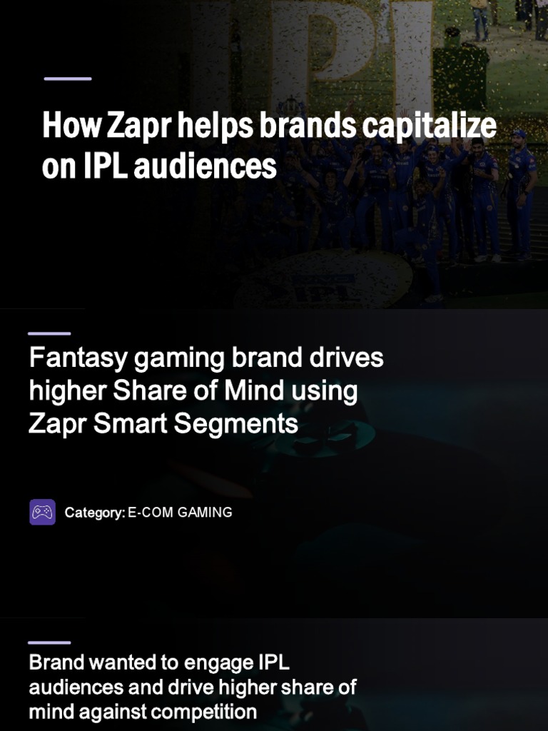 IPL Case Studies | PDF | Brand | Target Audience
