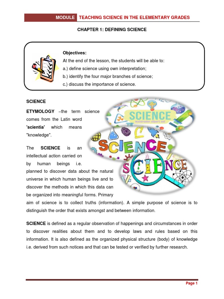 Chapter 1 Defining Science PDF | PDF | Social Science | Science